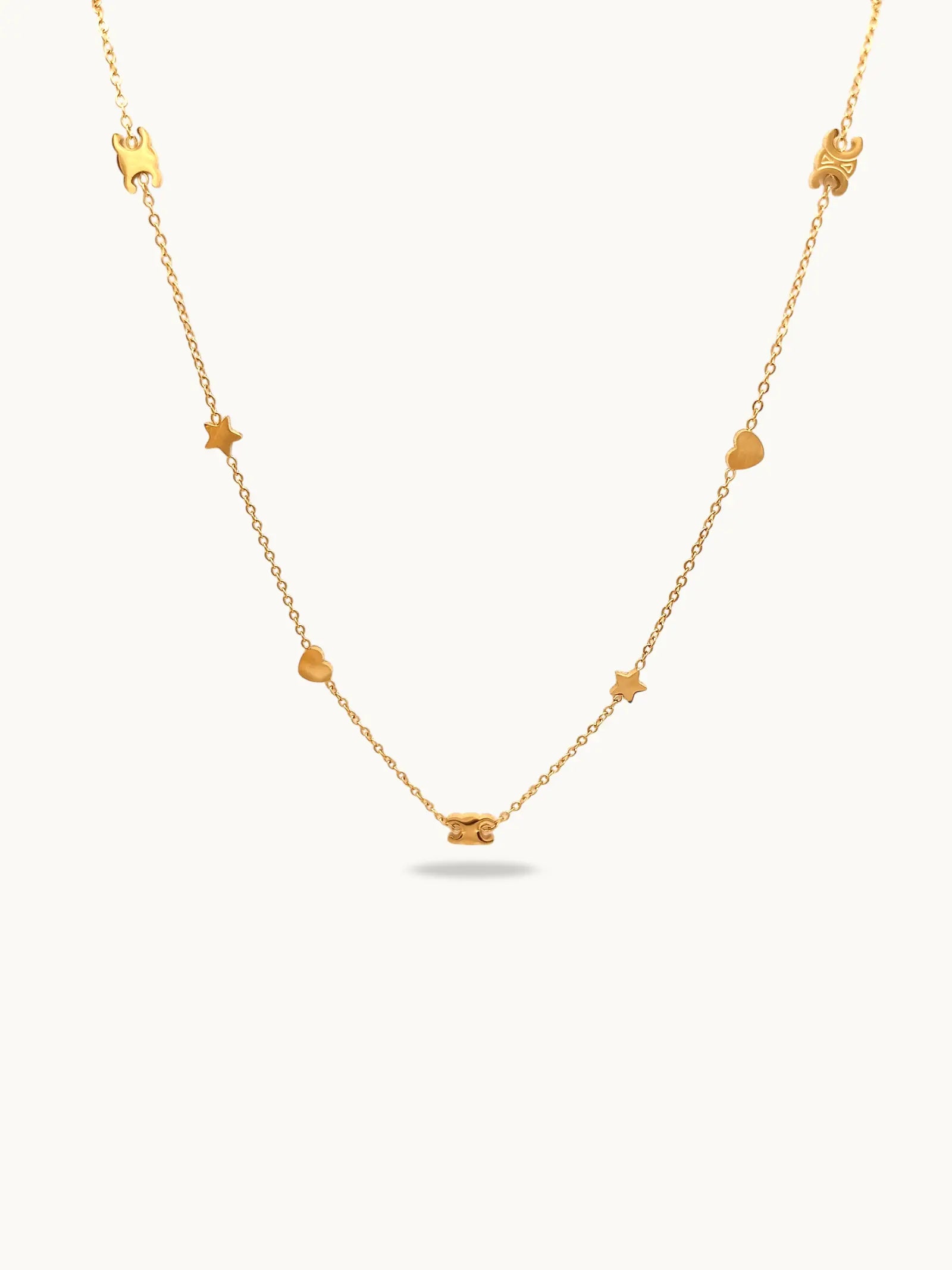 Dainty Minimal Charm Necklace – Gemora